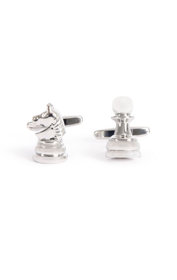 Pawn and Knight Chess Piece Cufflinks | Dobell