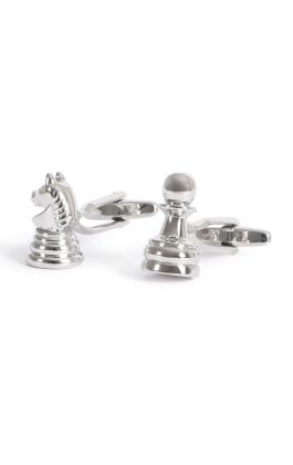 Pawn and Knight Chess Piece Cufflinks | Dobell