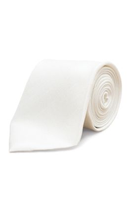 Dobell Ivory Dupion Tie | Dobell