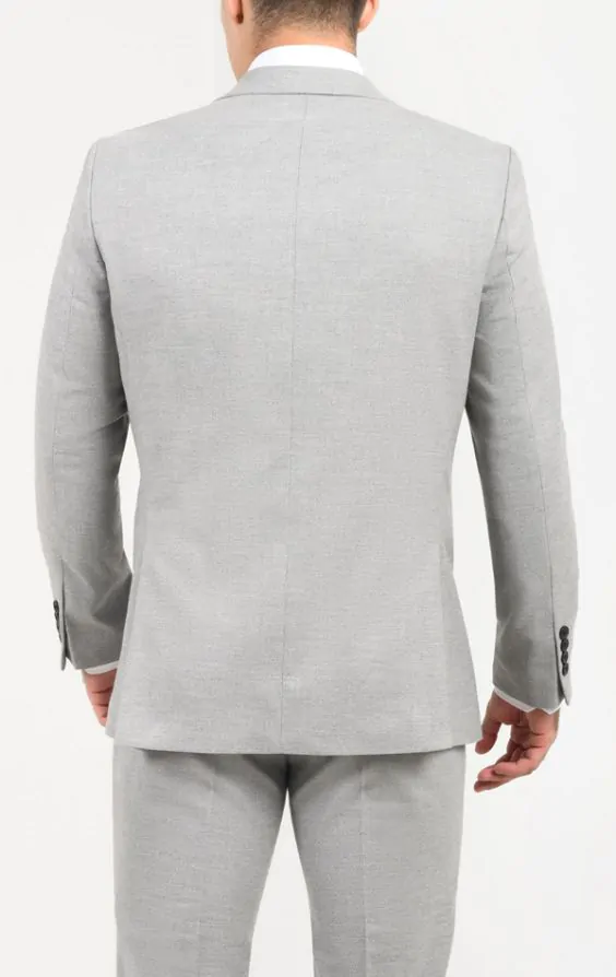 Dobell Grey Flannel Suit Jacket | Dobell