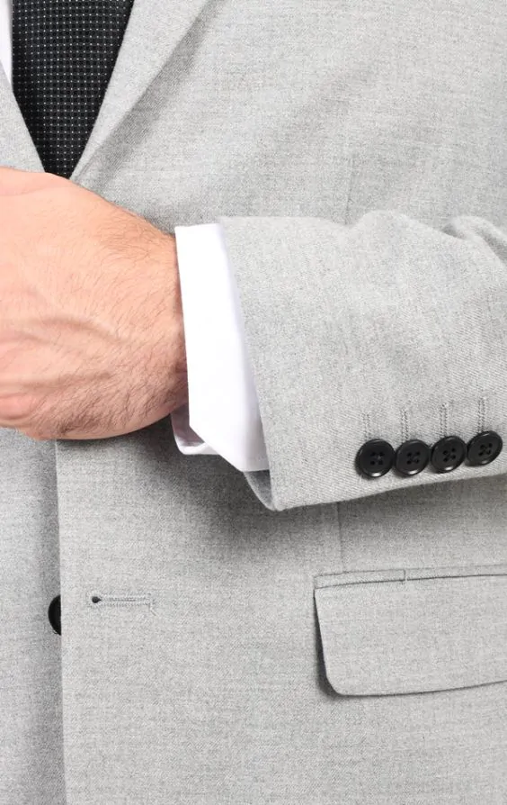 Dobell Grey Flannel Suit Jacket | Dobell