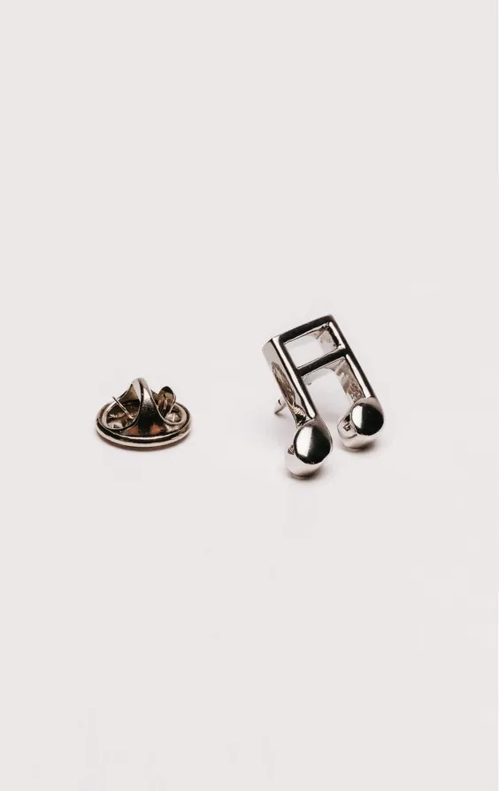 Dobell Silver Coloured Music Note Lapel Badge | Dobell