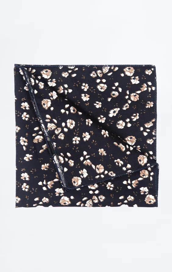 Blue and White Floral Handkerchief | Dobell