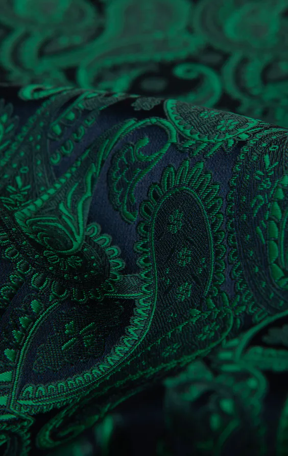 Green Paisley Handkerchief | Dobell