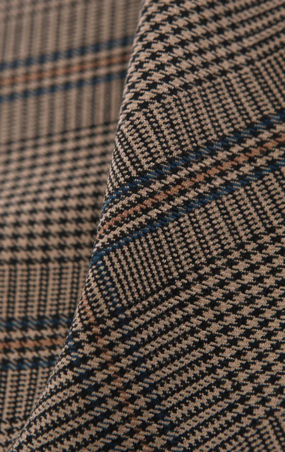 Brown Bold Check Waistcoat | Dobell