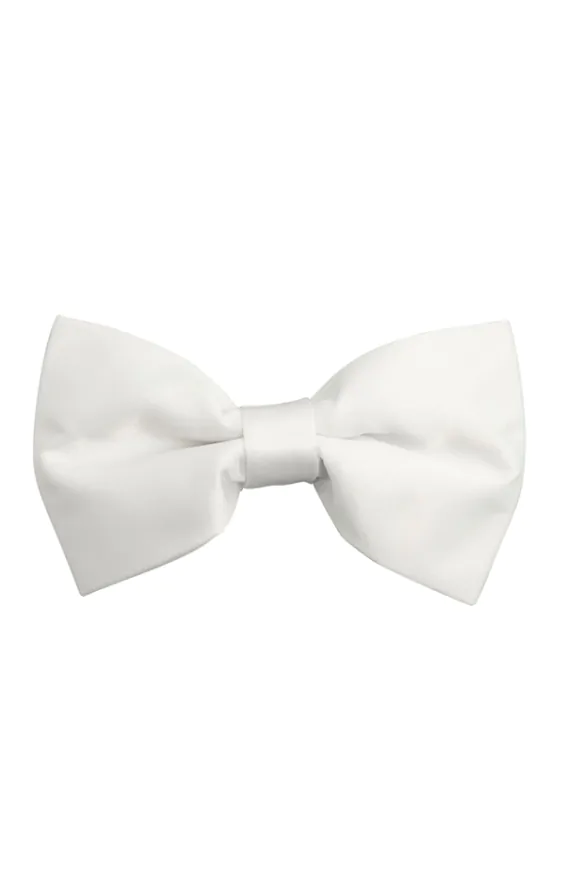 Ivory Bow Tie Pre Tied Self Tie