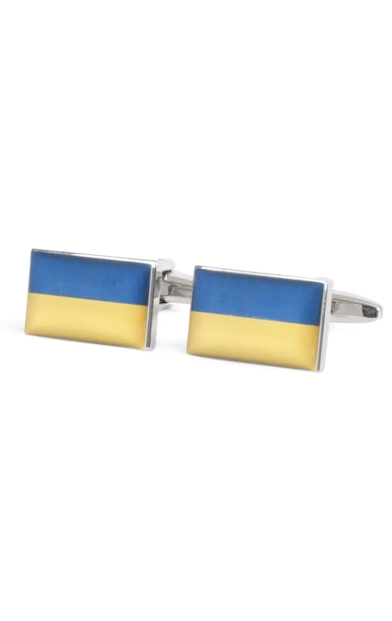 Ukraine Flag Cufflinks | Dobell
