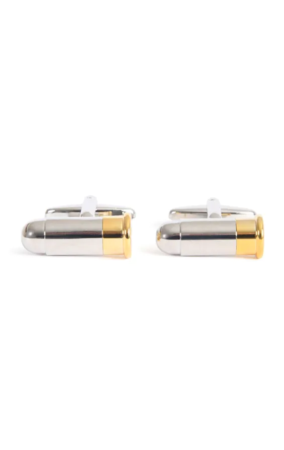 Two-Tone Bullet Cufflinks | Dobell