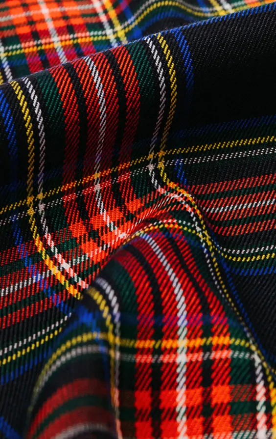 Navy Blue Tartan Handkerchief | Dobell