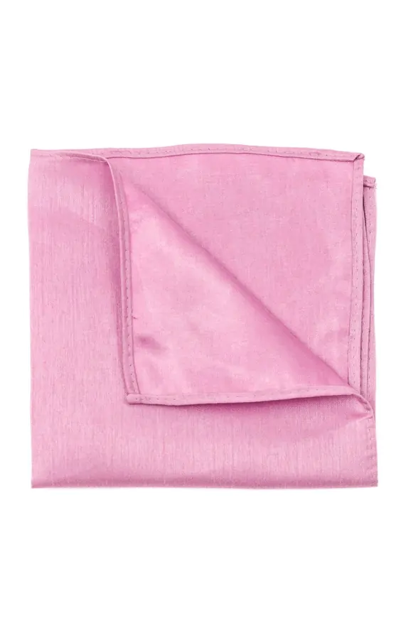 Pink Dupion Handkerchief | Dobell