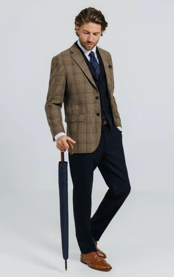 Brown Bold Check Jacket | Dobell