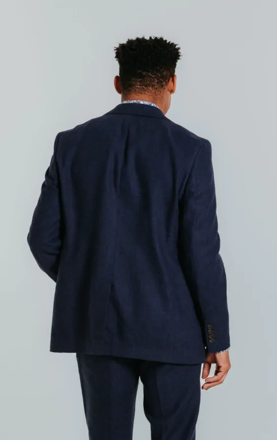 Navy Linen Suit | Dobell