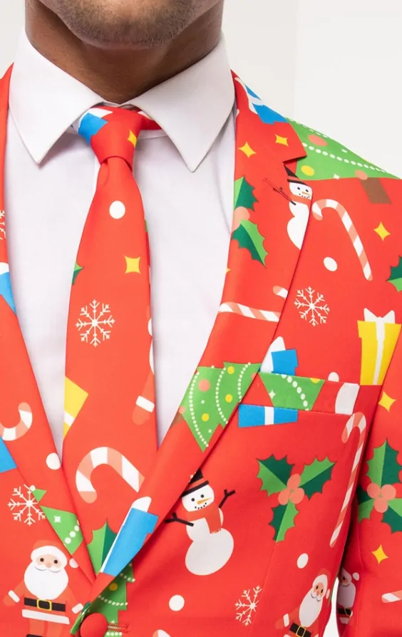 Festive Fun Red Christmas Suit | Dobell
