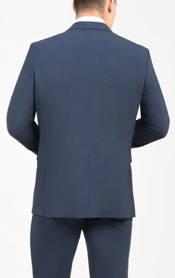 Dobell Mississippi Blue Slim Fit Suit Jacket | Dobell