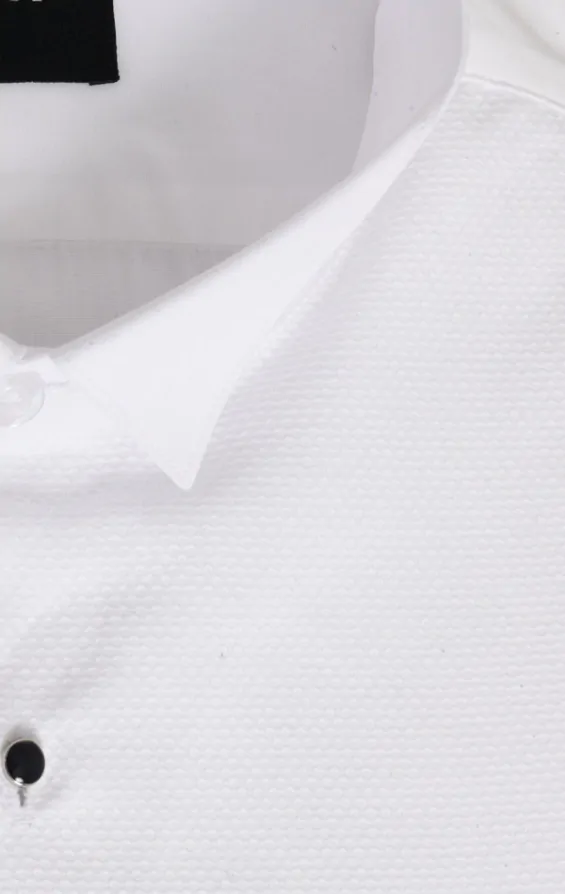 Wing Collar Marcella Front White Dress Shirt by Dobell | Dobell