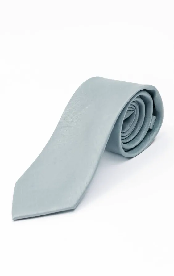 Powder Blue Dupion Tie | Dobell