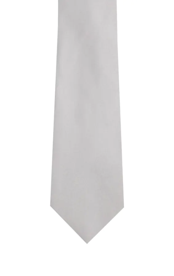 Dobell Silver Poly Tie | Dobell