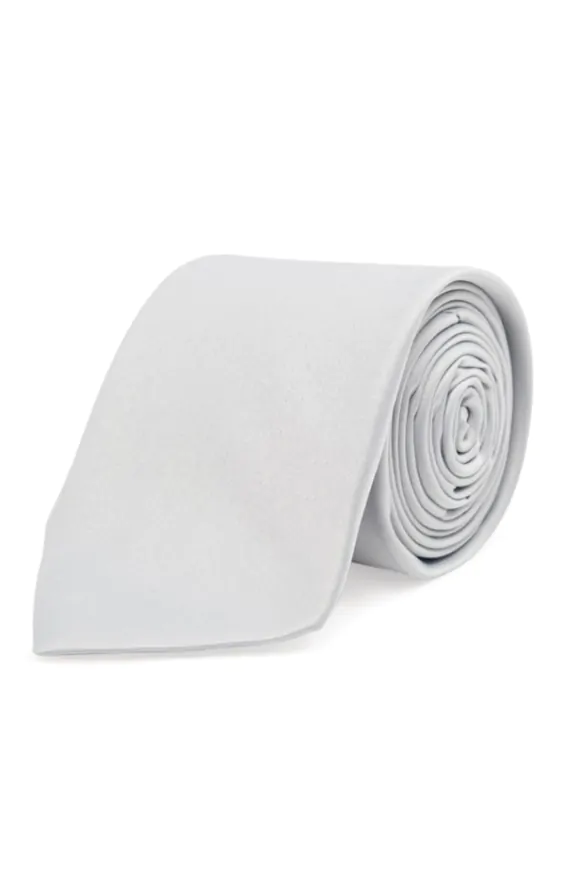 Dobell Silver Poly Tie | Dobell