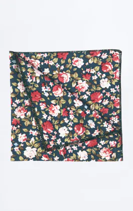 Green Multi Floral Handkerchief | Dobell