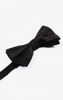 Dobell Black Dupion Tie | Dobell