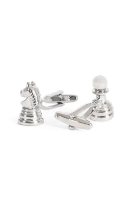 Pawn and Knight Chess Piece Cufflinks | Dobell