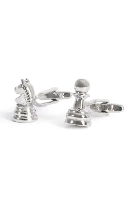 Pawn and Knight Chess Piece Cufflinks | Dobell