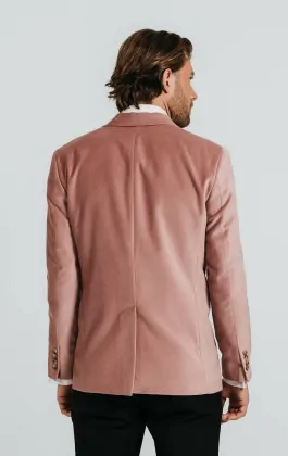 Blush Pink Velvet Jacket | Dobell