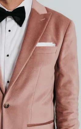 Blush Pink Velvet Jacket | Dobell