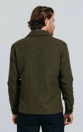 Green Windowpane Check Tweed Jacket | Dobell