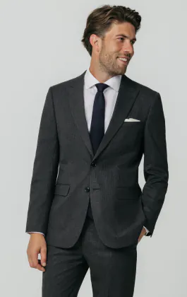 Charcoal Puppytooth Check Suit | Dobell