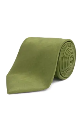 Green Dupion Tie | Dobell