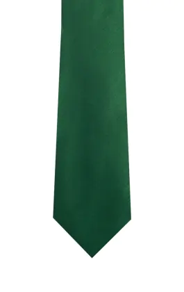 Dobell Racing Green Dupion Tie | Dobell
