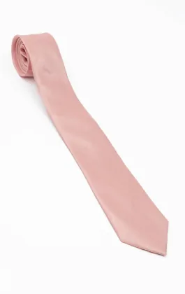 Dobell Light Pink Dupion Tie | Dobell