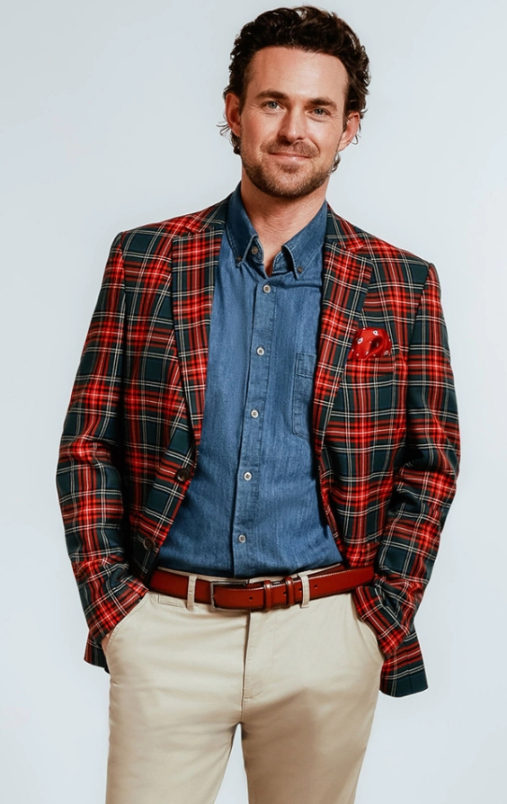 Dobell Green Tartan Check Jacket | Dobell