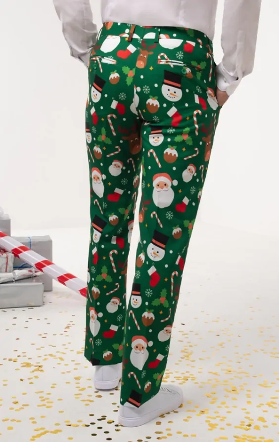 Santa & Friends Green Christmas Suit | Dobell