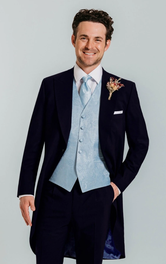 Dobell Navy Blue Morning Suit | Dobell