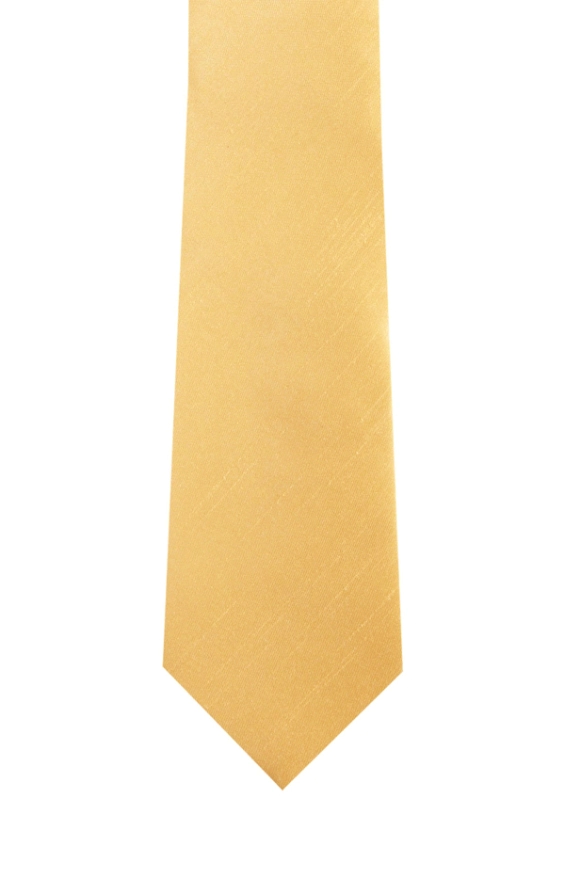 Dark Gold Dupion Tie | Dobell