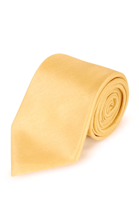 Dark Gold Dupion Tie | Dobell