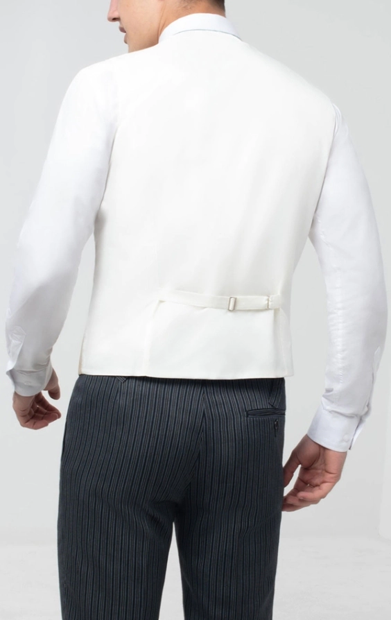 Dobell Gold/Buff Single Breasted Morning Suit Waistcoat | Dobell