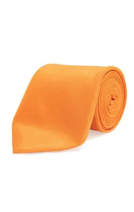 Dobell Orange Dupion Tie | Dobell
